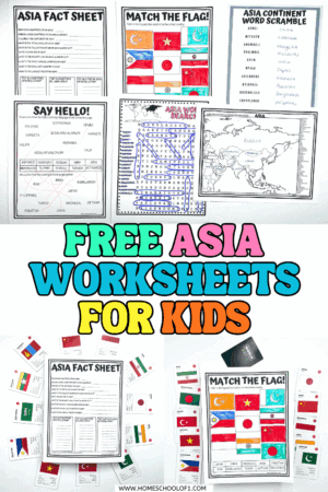 Asia Worksheets (Free Printable Geography Activities)