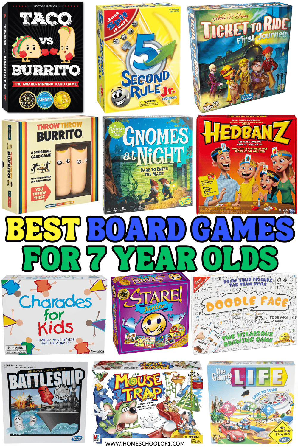 25 Best Board Games for 7 Year Olds They’ll Actually Play (& Love)