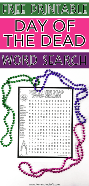Day of the Dead Word Search Printable