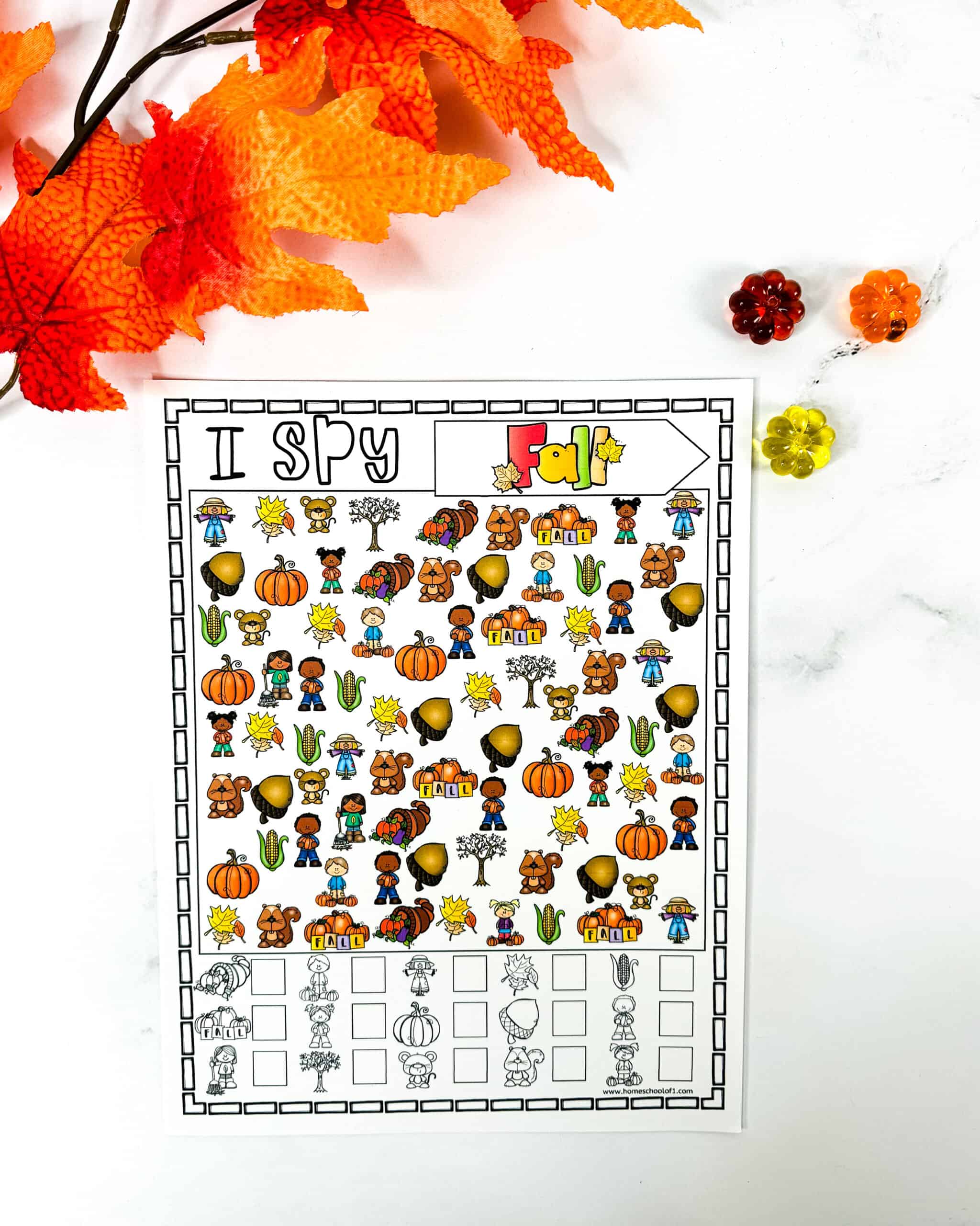 Free I Spy Printable Worksheets