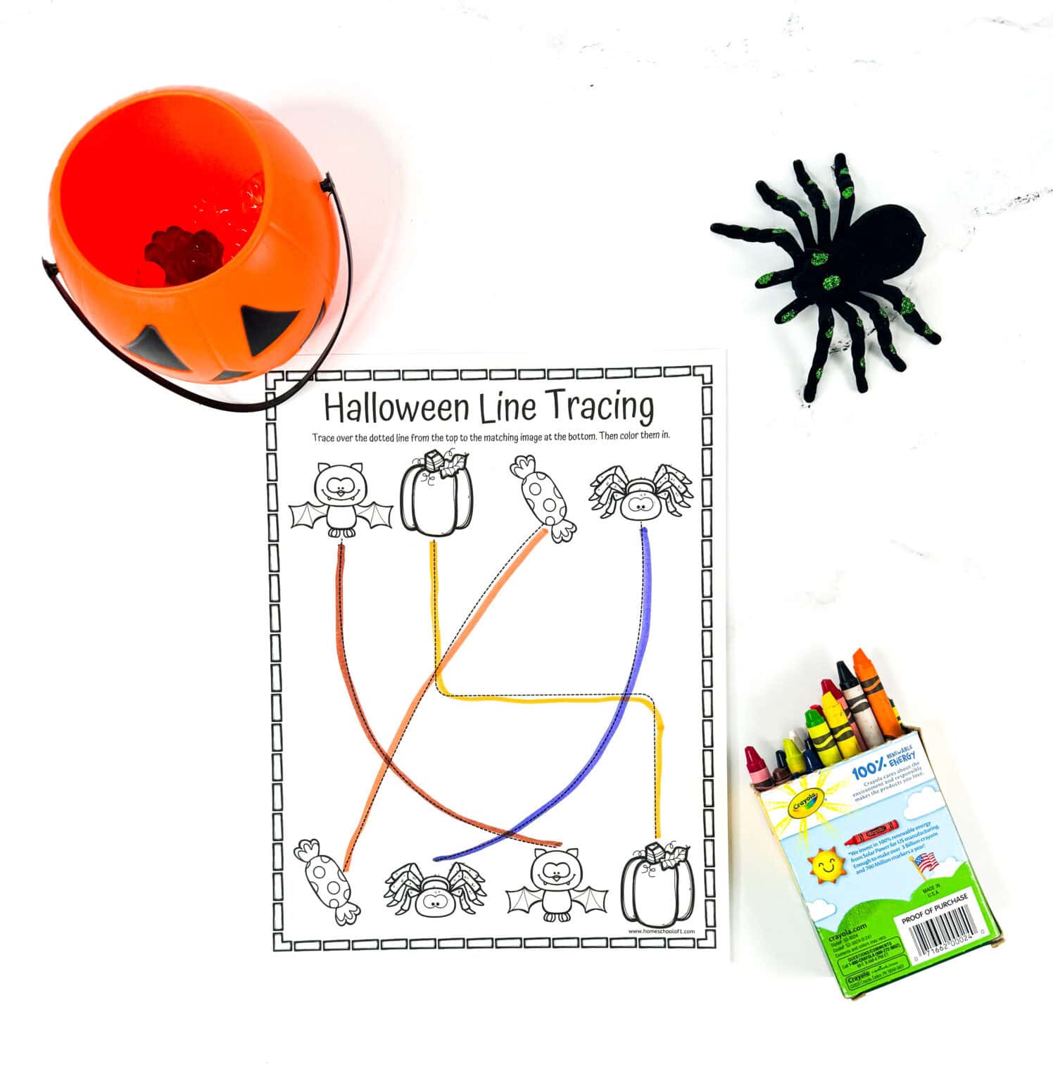 Free Halloween Tracing Worksheets