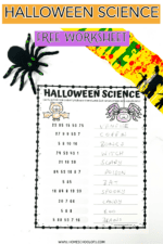 Free Halloween Science Worksheet (Fun With The Periodic Table)