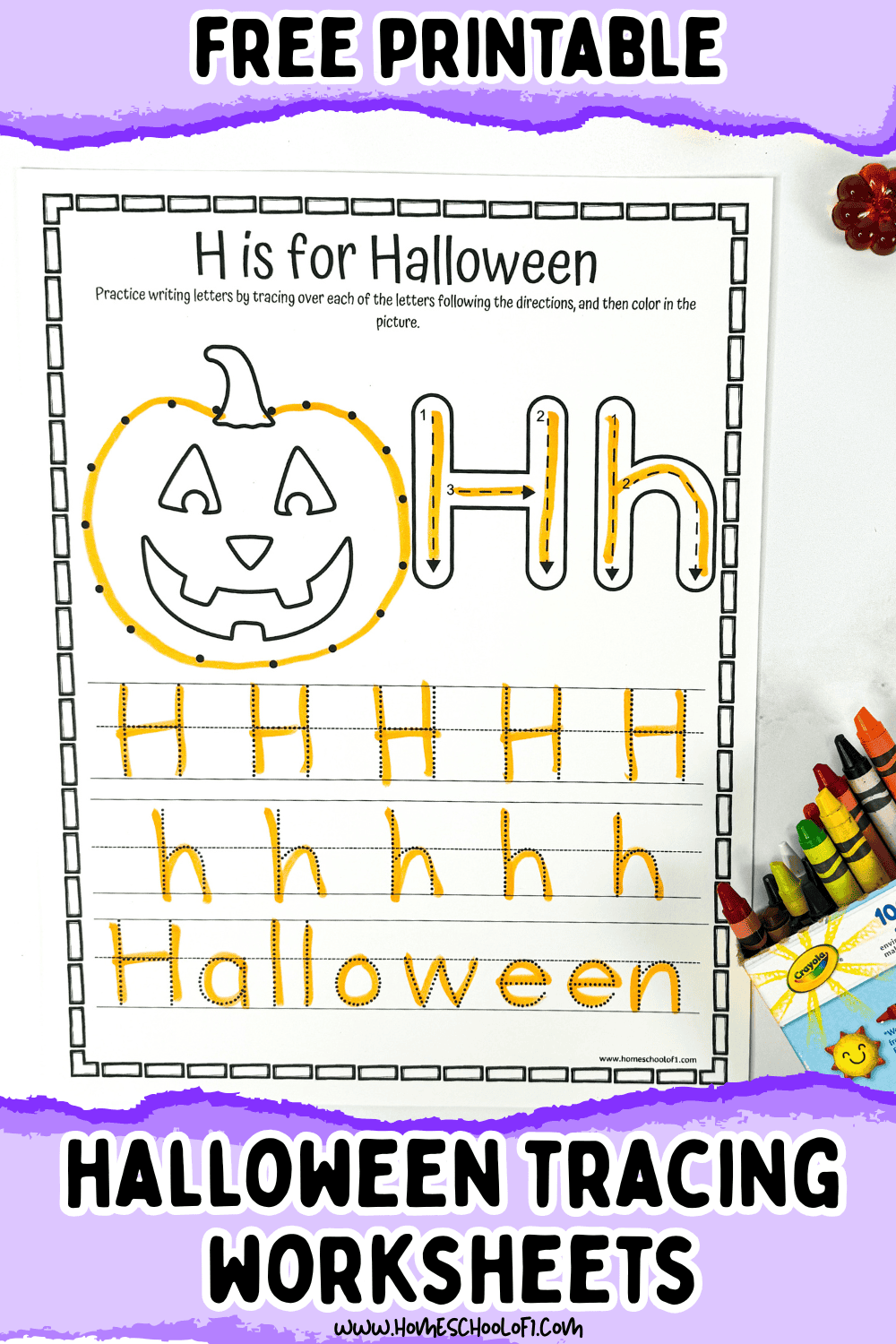 Free Halloween Tracing Worksheets