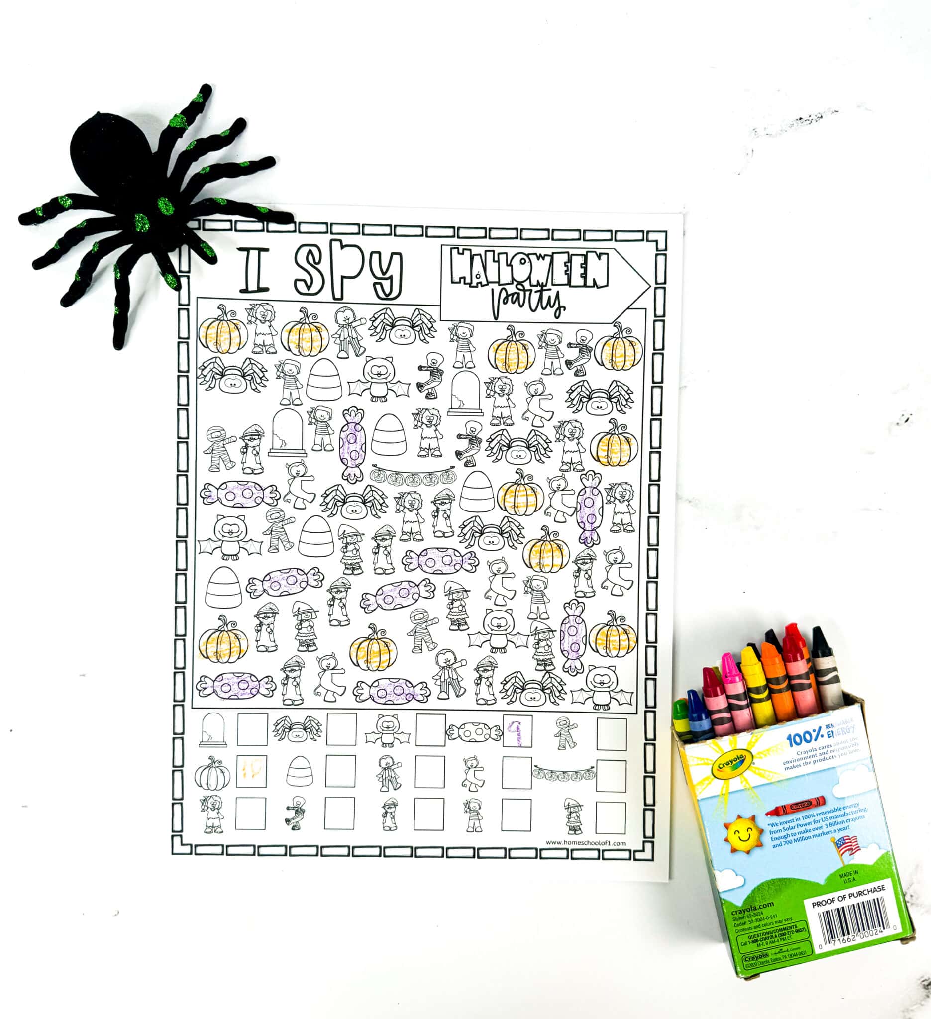 Free Halloween I Spy Printable