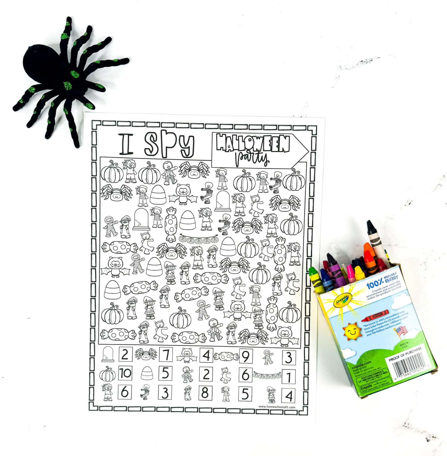 Free Halloween I Spy Printable