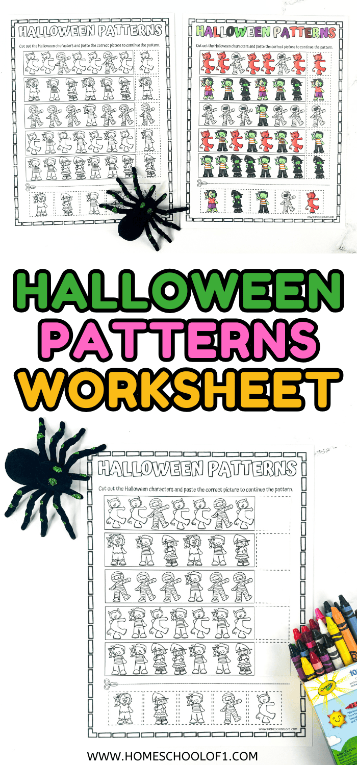 Free Halloween Patterns Worksheet