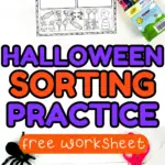 Halloween Sorting Worksheet (Free Printable)