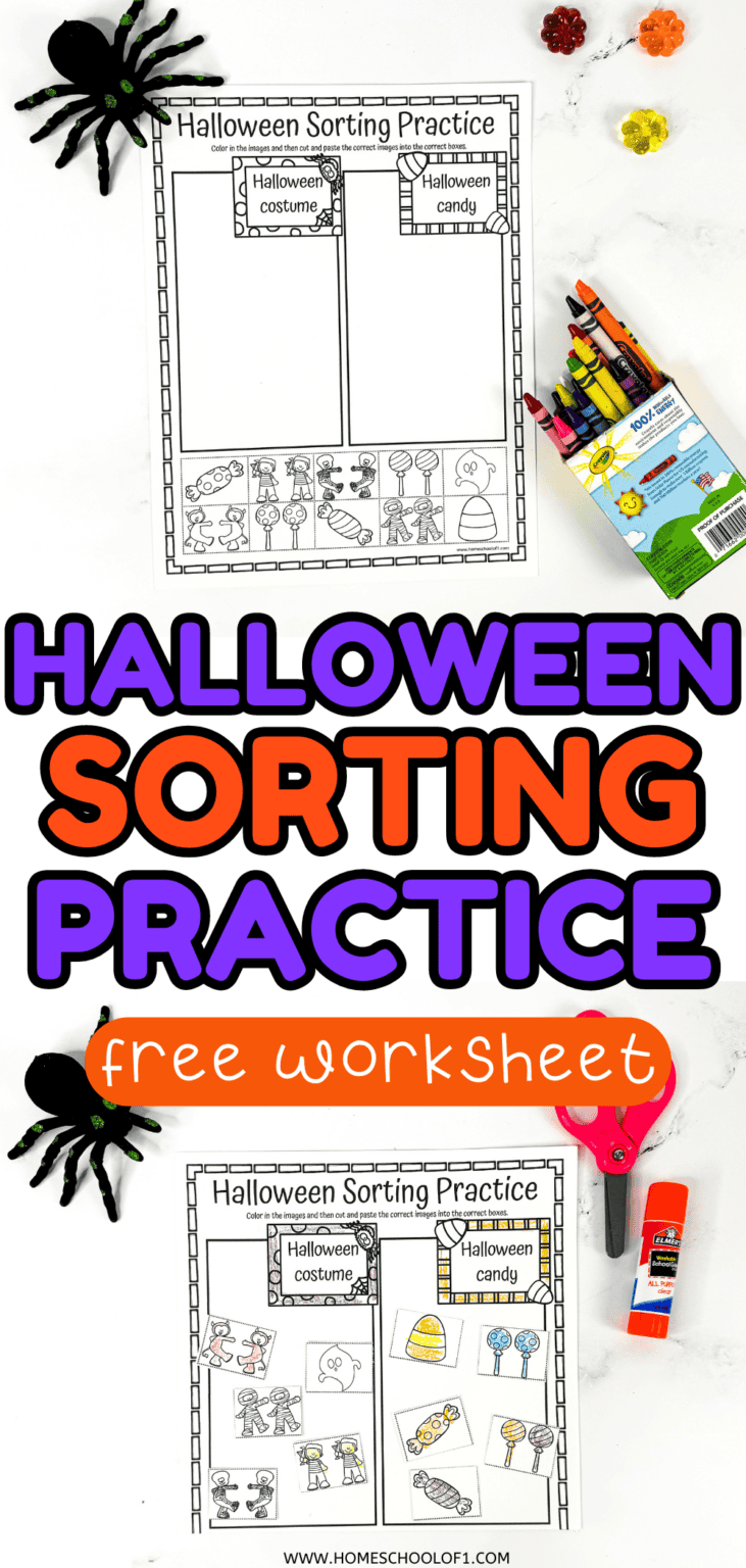 Halloween Sorting Worksheet (Free Printable)