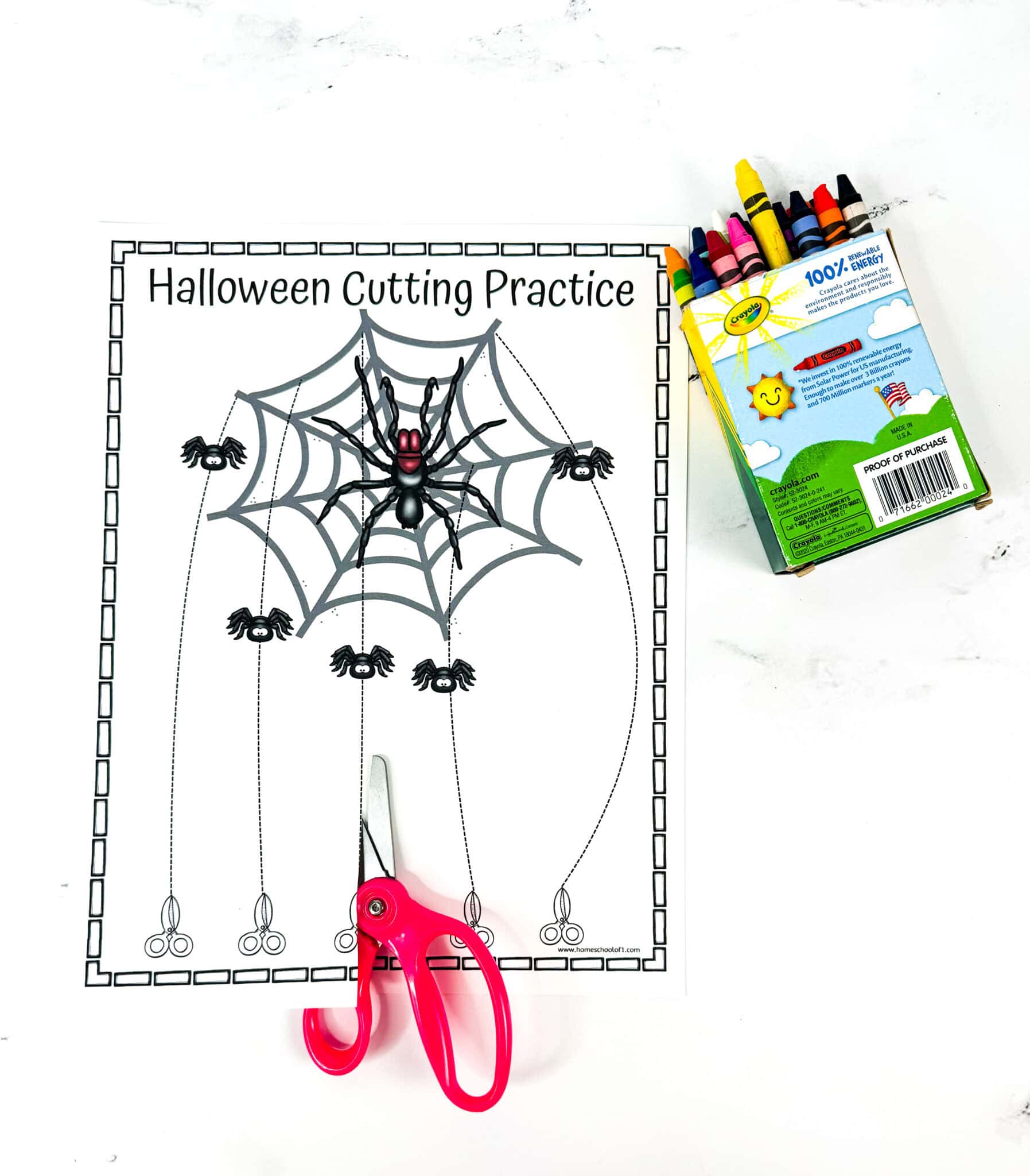 Free Halloween Cutting Worksheet