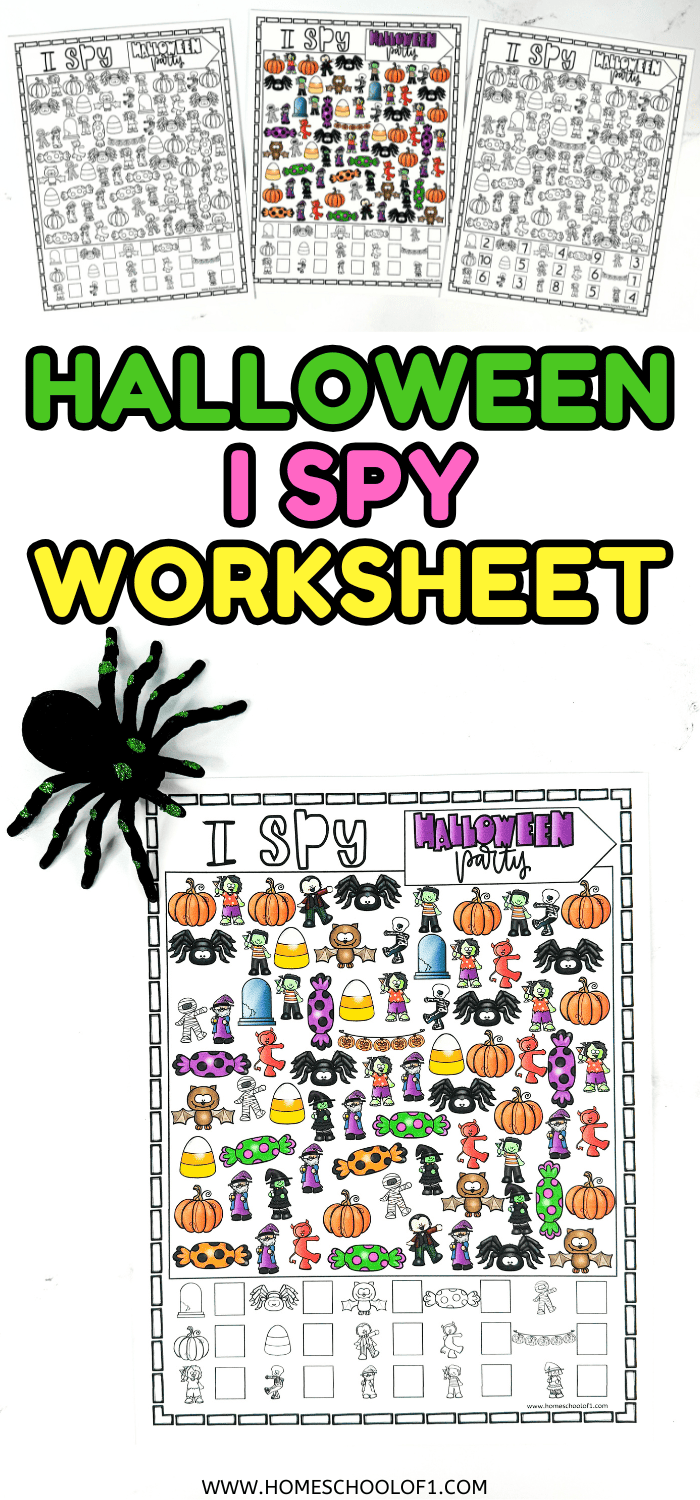 Free Halloween I Spy Printable