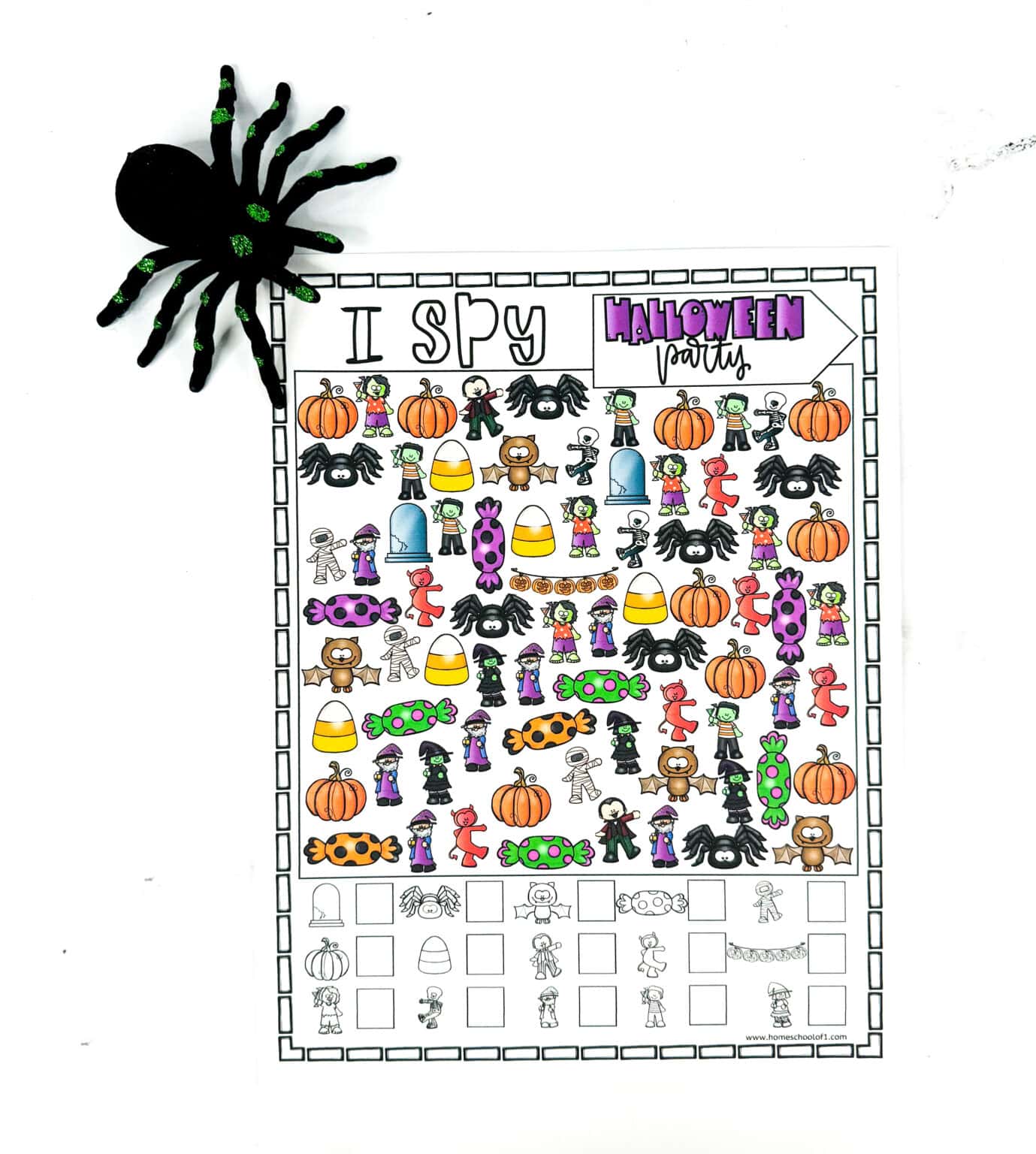 Free Halloween I Spy Printable