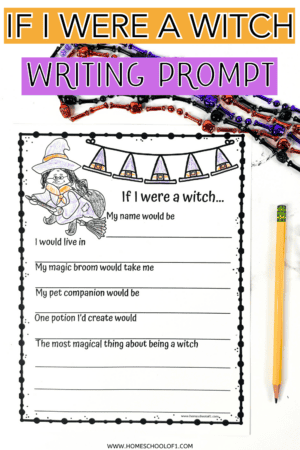If I Were A Witch Writing Prompt (Free Printable)