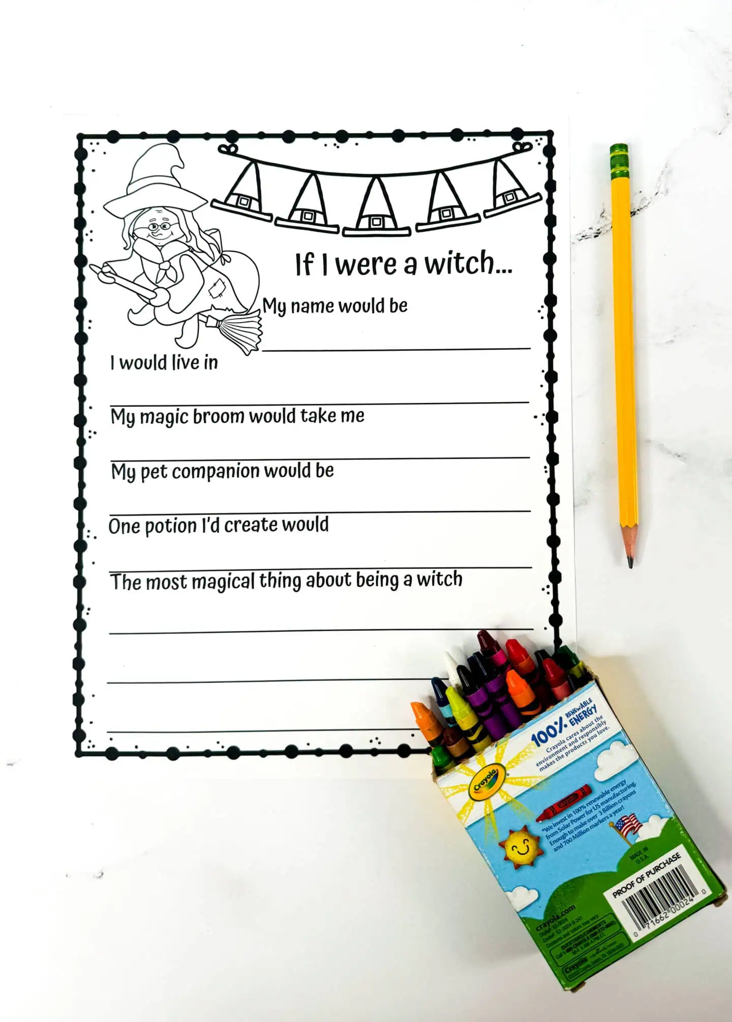 If I Were A Witch Writing Prompt (Free Printable)