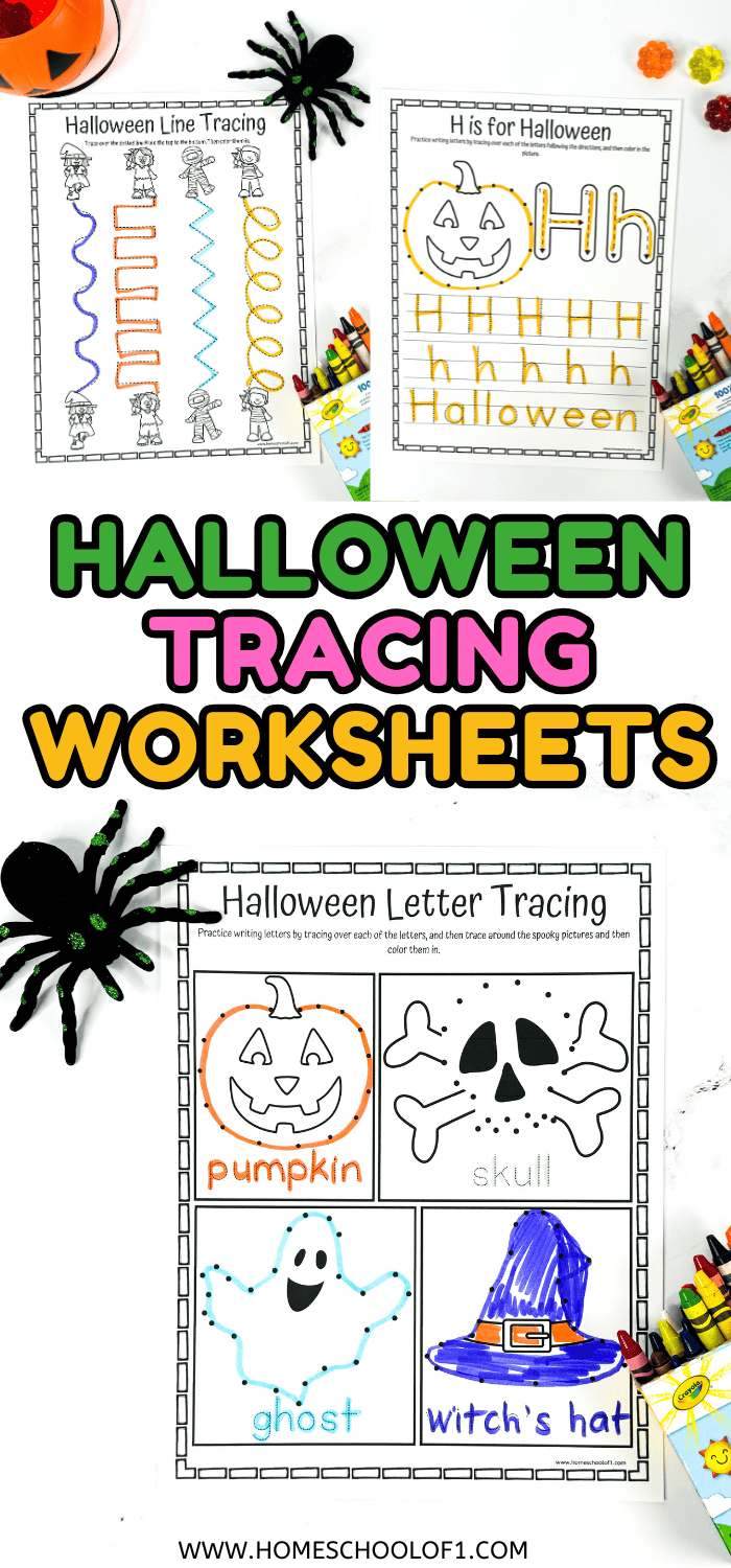 Free Halloween Tracing Worksheets