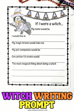 If I Were A Witch Writing Prompt (Free Printable)