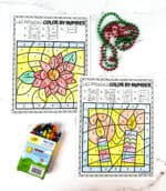 Free Las Posadas Color By Number Printables