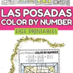 Free Las Posadas Color By Number Printables