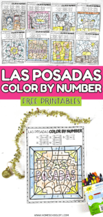 Free Las Posadas Color By Number Printables