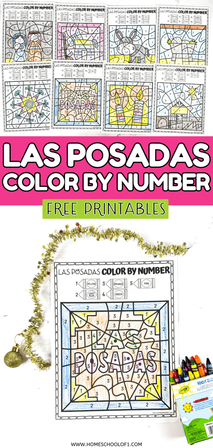 Free Las Posadas Color By Number Printables