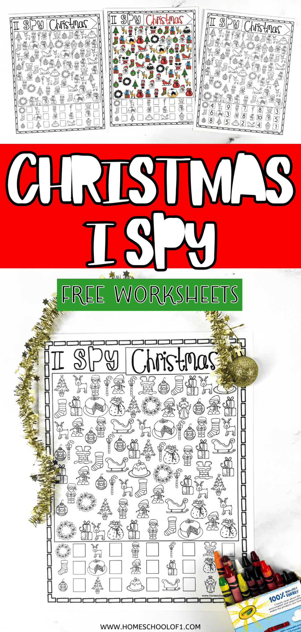 Free Christmas I Spy Printable