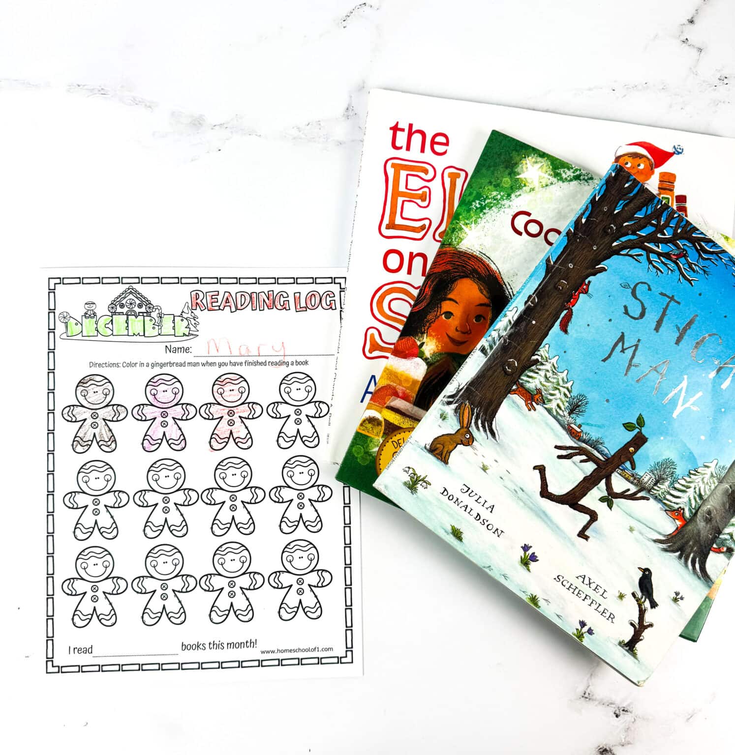 Free December Reading Log Printable