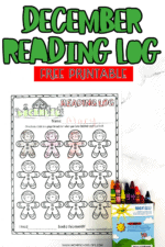 Free December Reading Log Printable