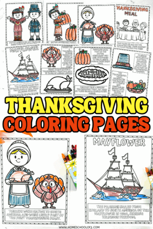 Free History of Thanksgiving Coloring Page
