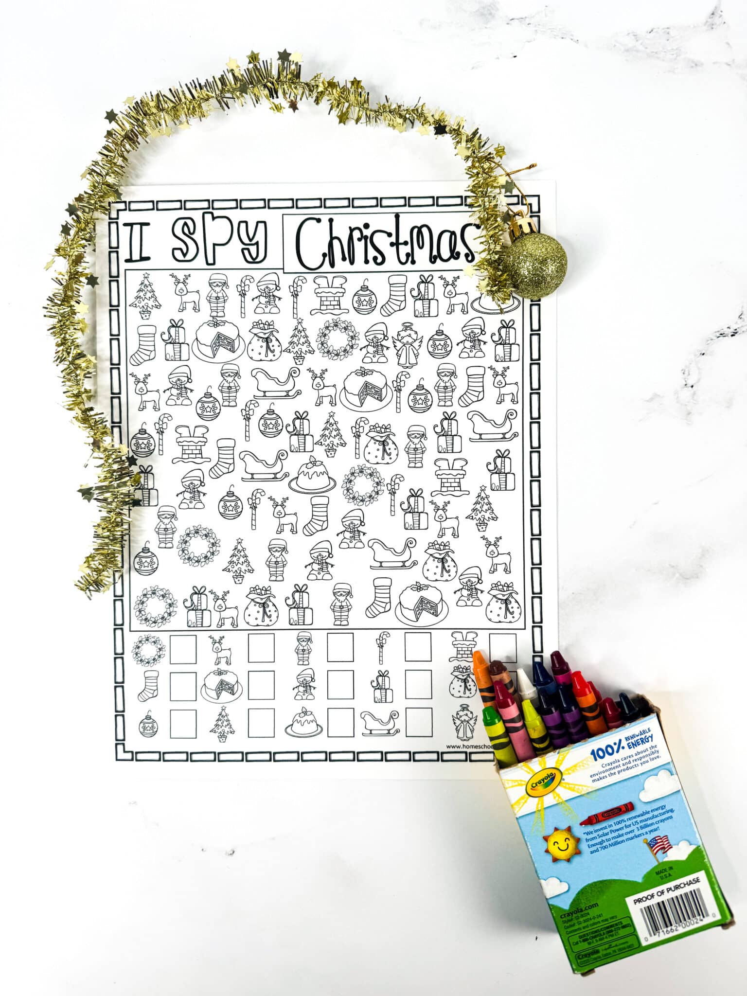 Free Christmas I Spy Printable