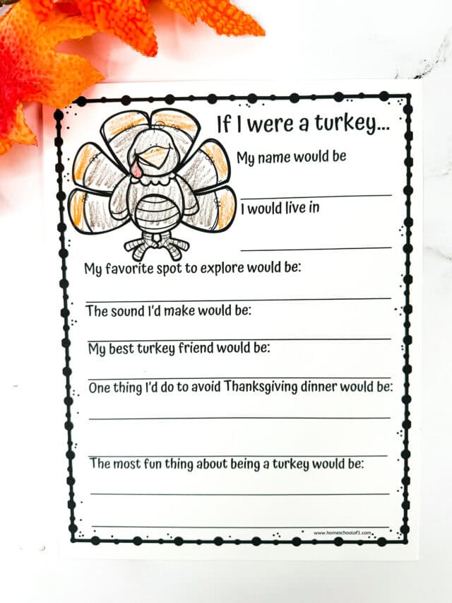If I Were A Turkey Writing Prompt