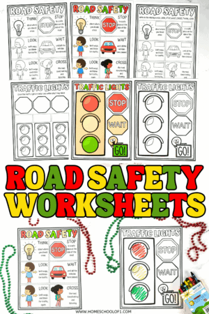 Free Road Safety Worksheet for Preschool & Kindergarten