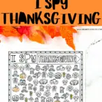 Free I Spy Thanksgiving Printable