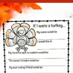 If I Were A Turkey Writing Prompt