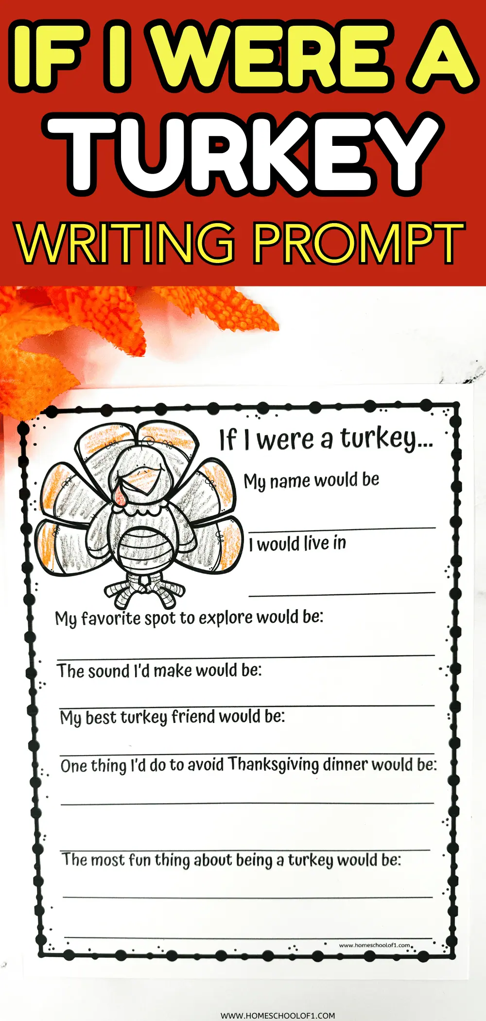 If I Were A Turkey Writing Prompt