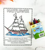 Free History of Thanksgiving Coloring Page