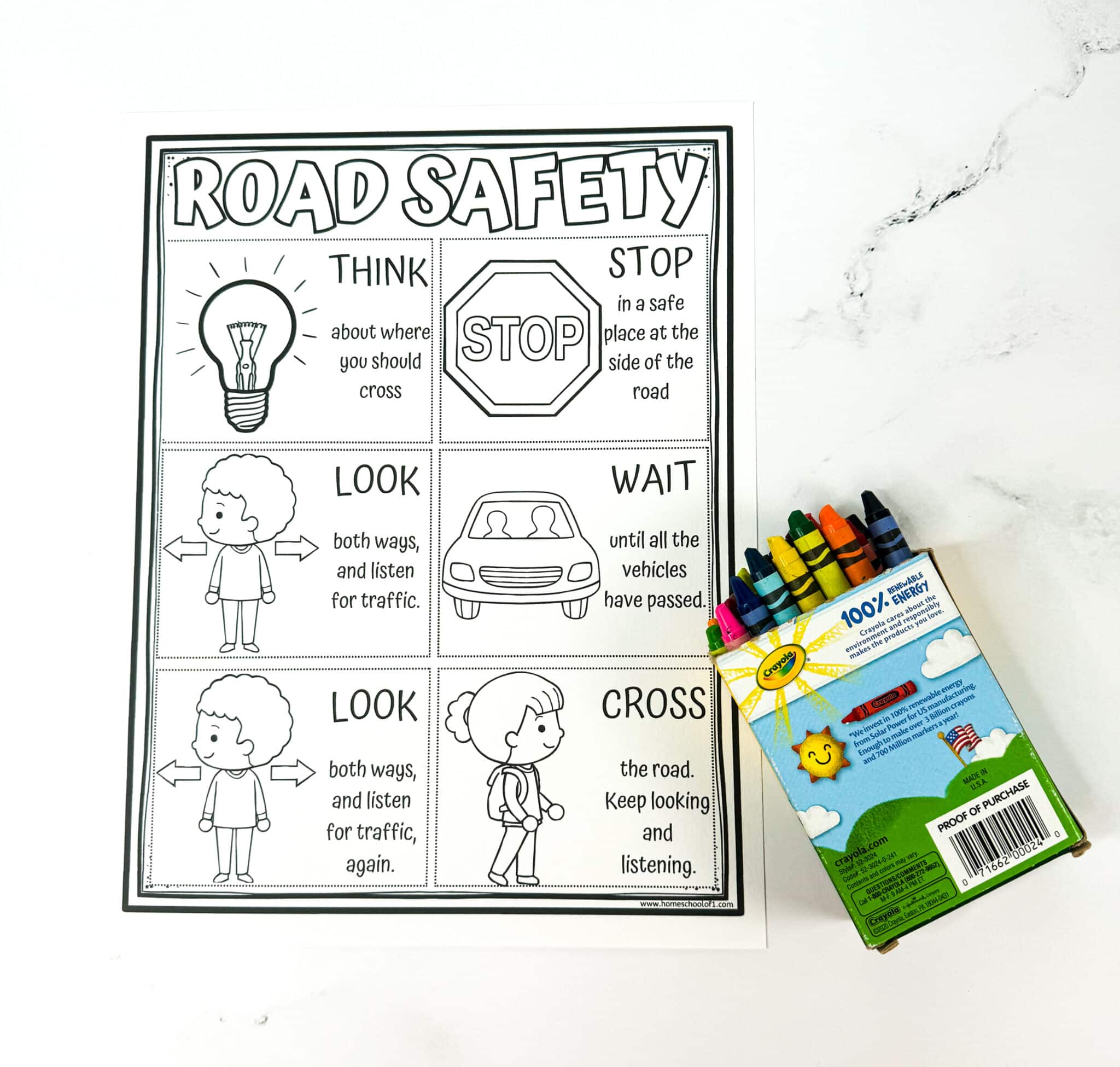 Free Road Safety Worksheet