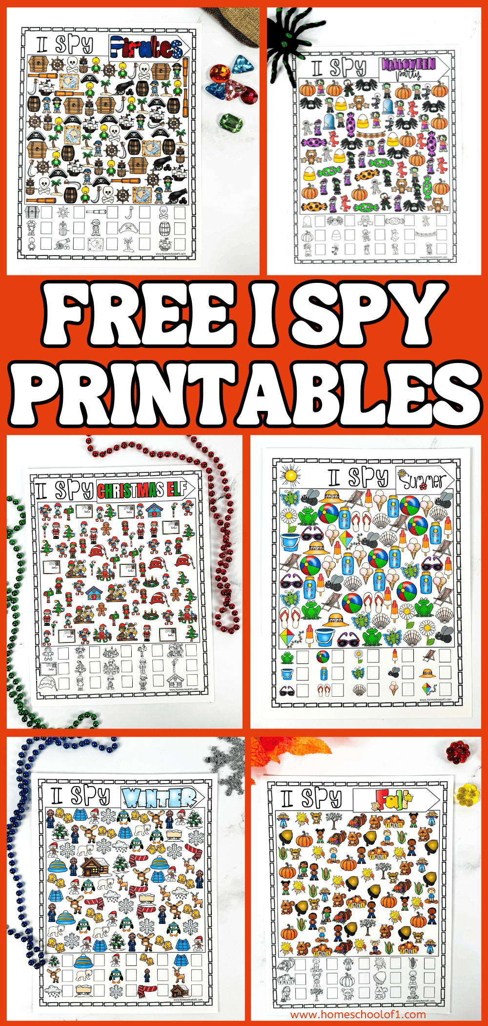 Free I Spy Printable Worksheets