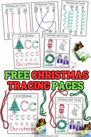 Free Christmas Tracing Worksheets For Pre Writing Fun