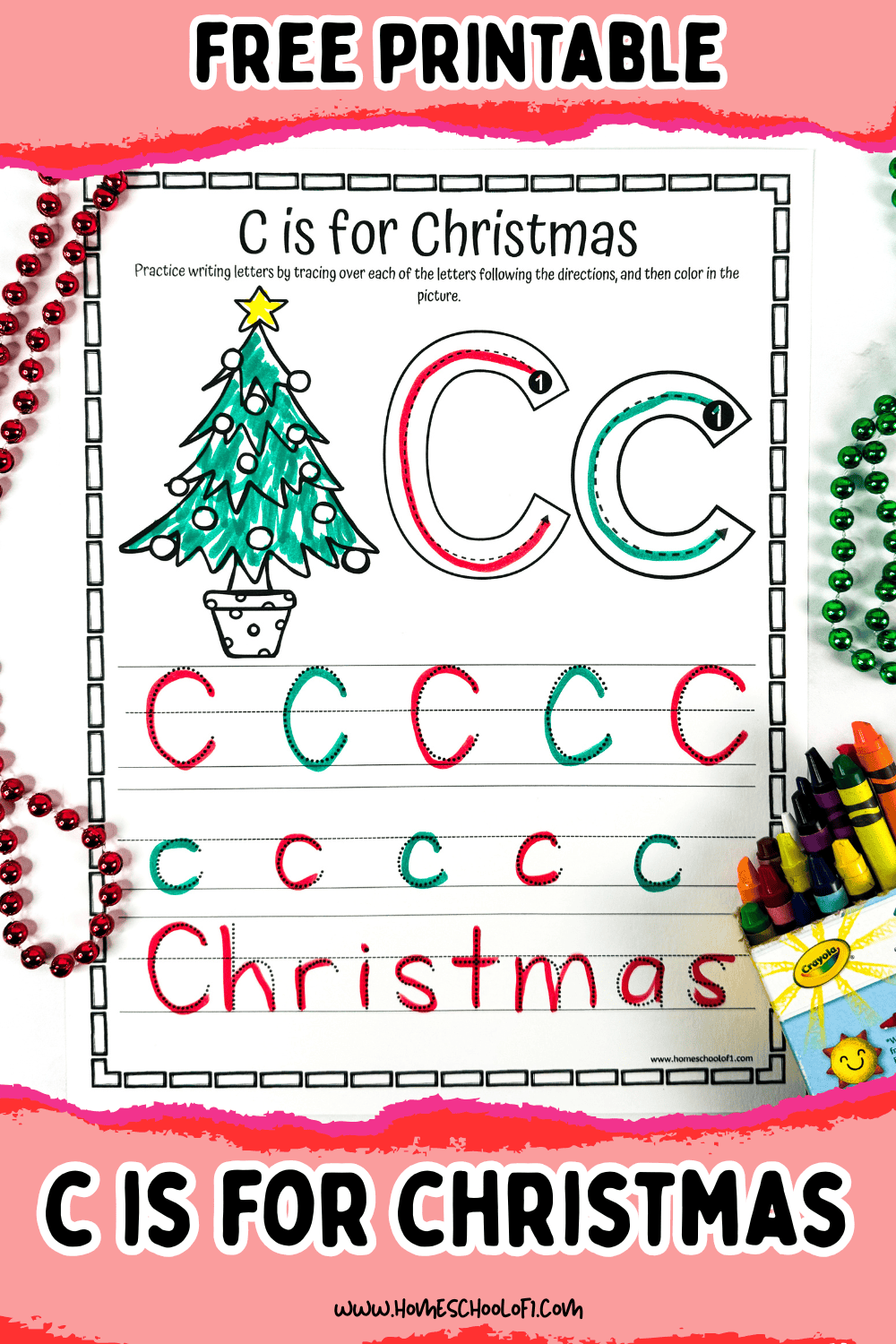 Free Christmas Tracing Worksheets For Pre Writing Fun