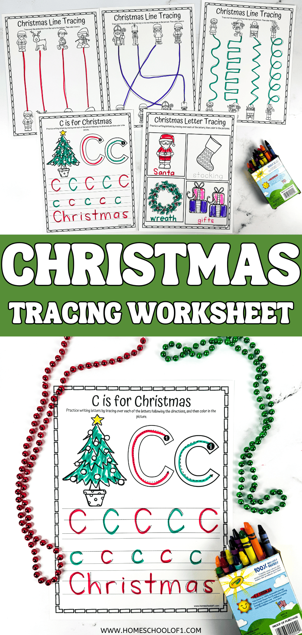 Free Christmas Tracing Worksheets For Pre Writing Fun