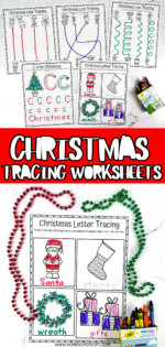 Free Christmas Tracing Worksheets For Pre Writing Fun