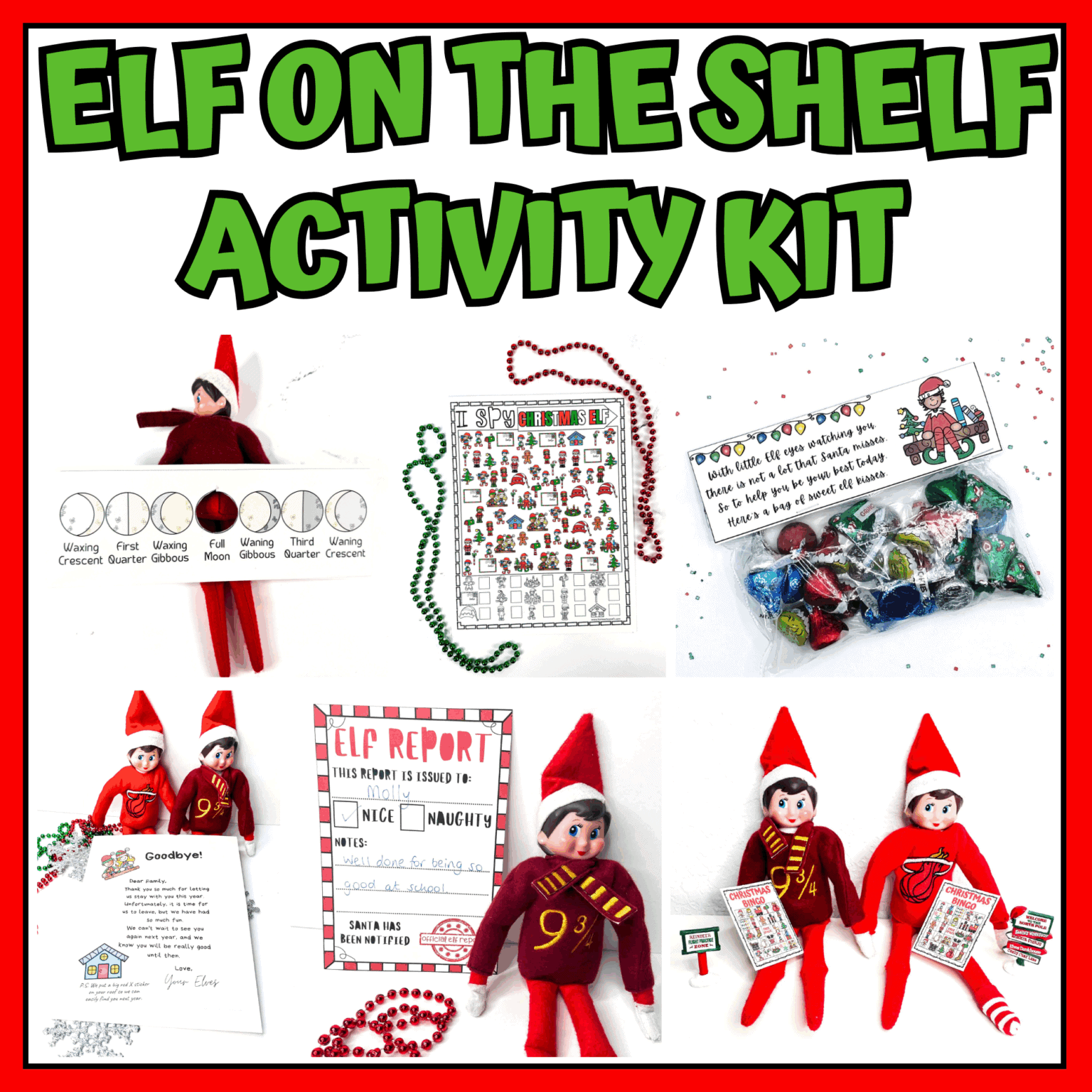 Free Elf on the Shelf Candy Cane Hunt Printable