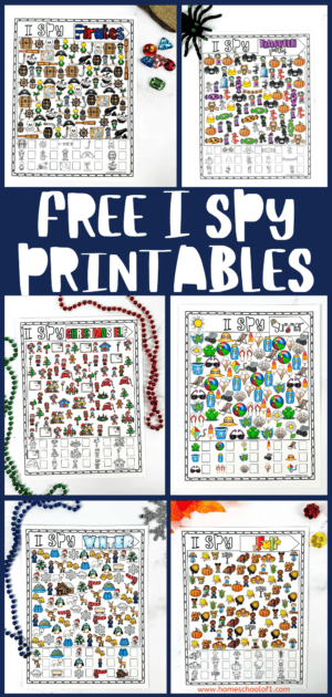 Free I Spy Worksheets (Printable PDF for Kids)