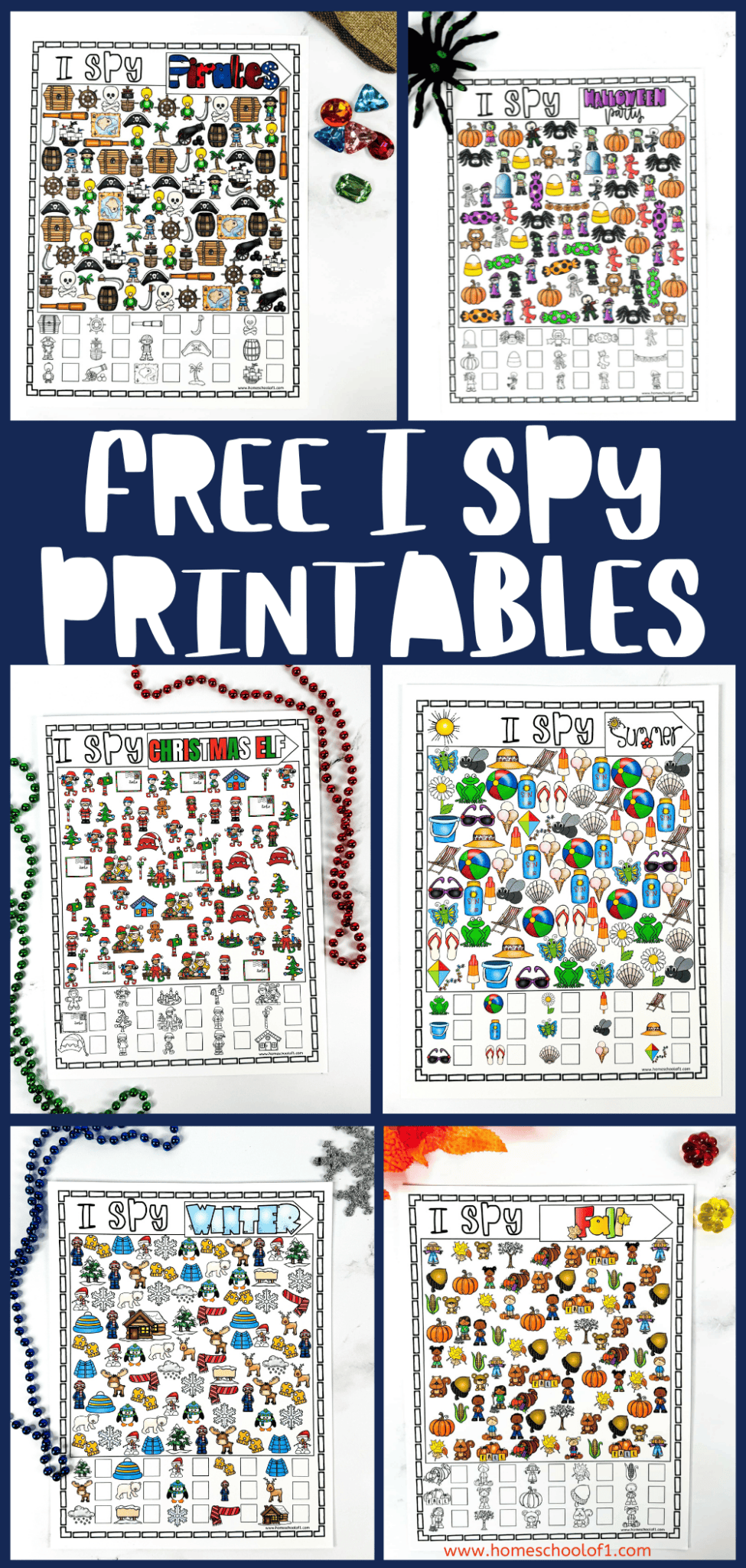 Free I Spy Printable Worksheets