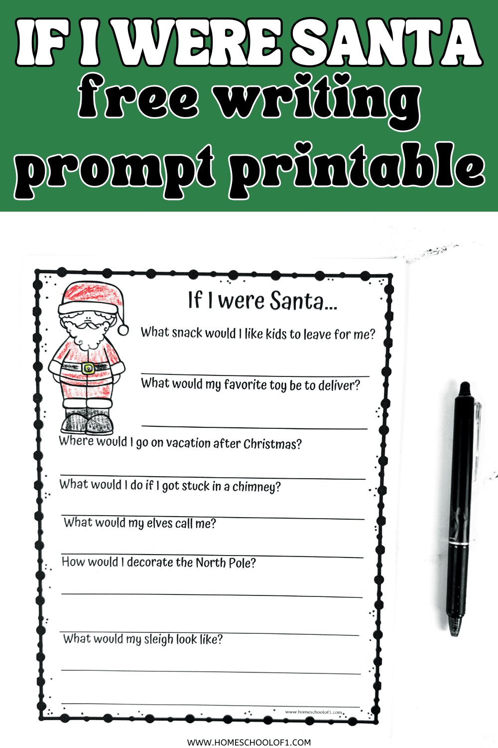 If I Were Santa Writing Prompt