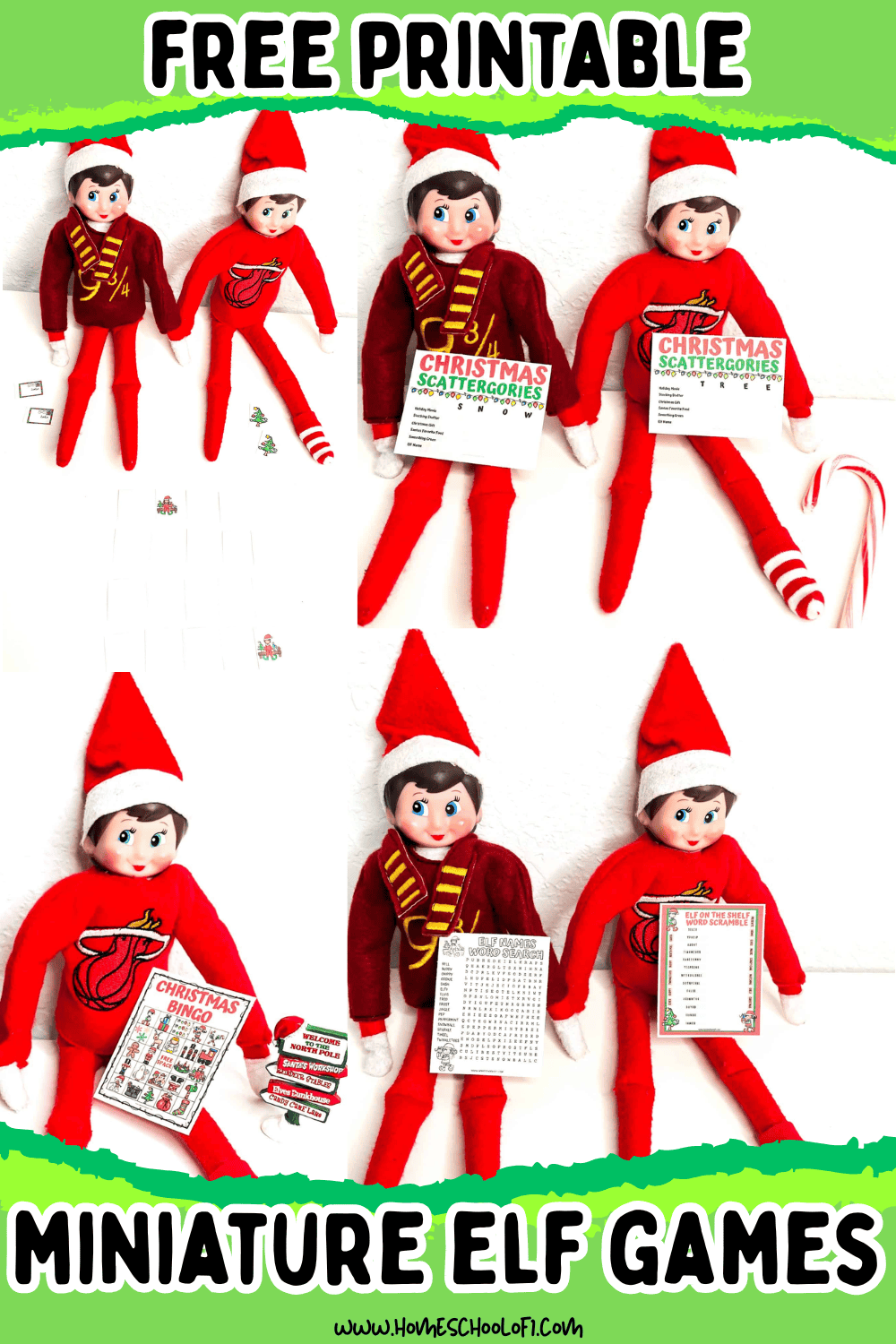 Free Elf on the Shelf Printable Games (Elf Sized)