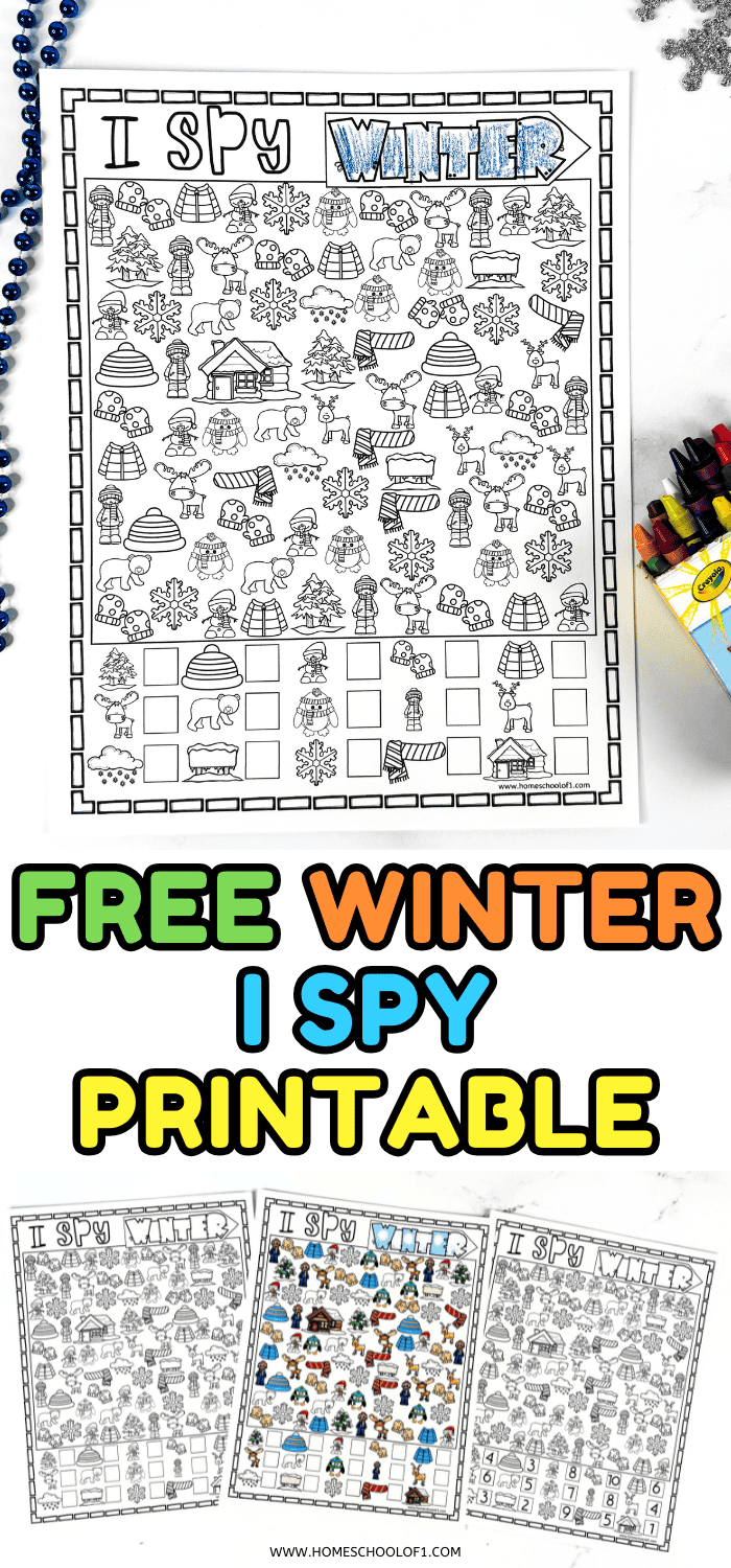 Free Winter I Spy Printable