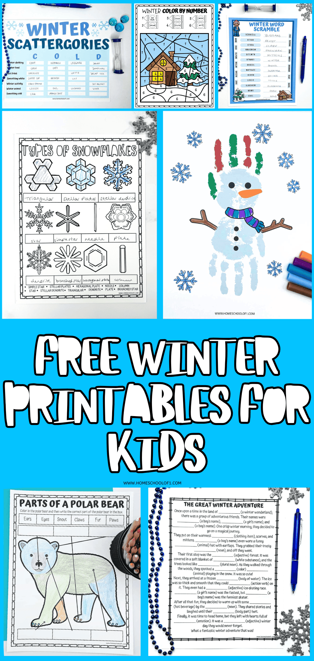 30 Free Winter Printables for Kids