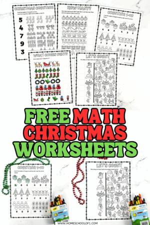 Free Christmas Math Worksheets For Kindergarten