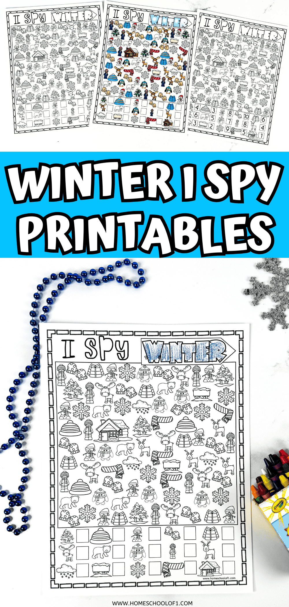 Free Winter I Spy Printable