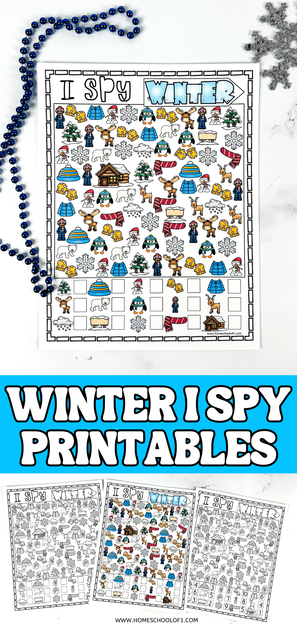 Free Winter I Spy Printable